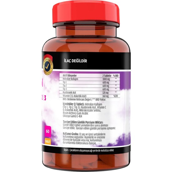 Flx Magnezyum 60 Tablet & Flx Collagen Tip-1-2-3 60 Tablet Fiyatı