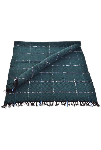 Kustulli Penye Kilim El Dokuması Yeşil 70X150 cm K0443 (S1/R23)