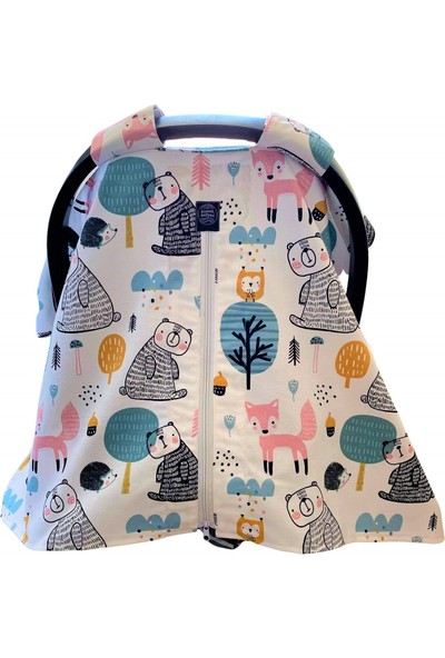 Pamuk Atölyesi Tilkili Koton Puset Örtüsü