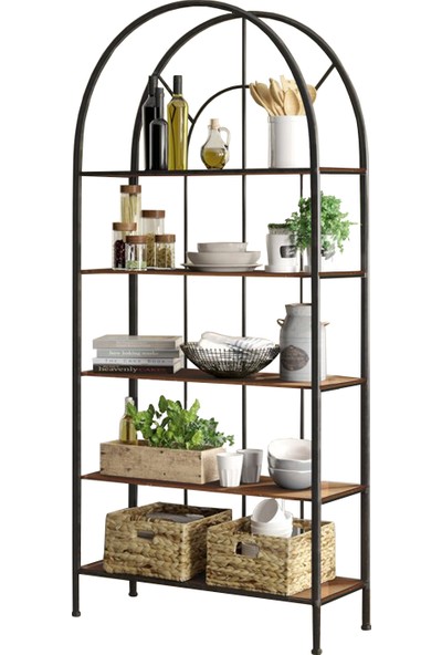 Weblonya Metal Kitaplık Raf Duvar Rafı Dekoratif Dolap