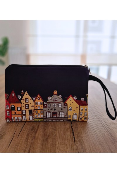 Aburcubur Atölye Kedili Nubuk El Çantası