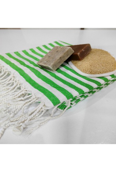 Udd Pamuklu Yeşil Peştemal 100 x 180 cm Udd Pamuklu Yeşil Peştemal 100 x 180 cm