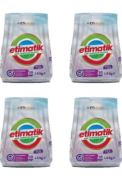 Etimatik Toz Deterjan Tül 4 x 1,5 kg