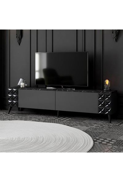 Modatte Mobilya Modatte_yakut_antresit_mermer_tv Ünitesi