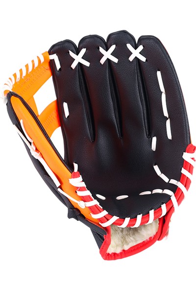 Blesiya Premium Beyzbol Eldiveni Spor Beyzbol Deri - Turuncu Kırmızı M (Yurt Dışından)
