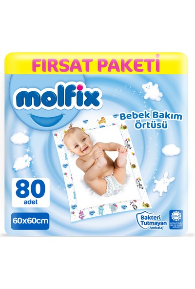 Molfix Bebek Bakım Örtüsü Fırsat Paketi 80 adet