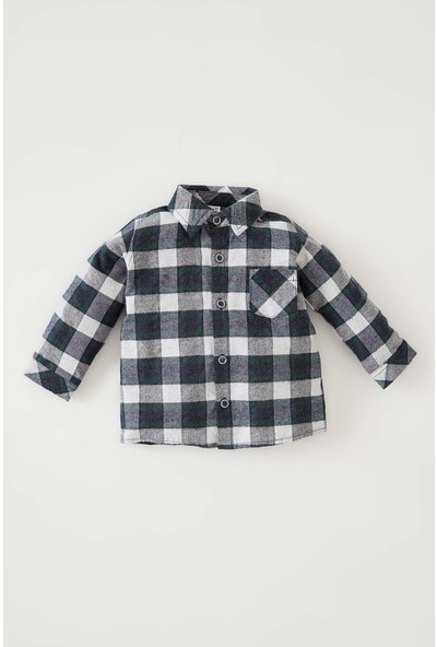 DeFacto Erkek Bebek Kareli Gömlek Yaka Uzun Kollu Gömlek W3189A221Wn DeFacto Erkek Bebek Kareli Gömlek Yaka Uzun Kollu Gömlek W3189A221Wn