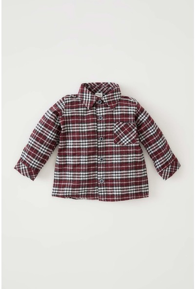 DeFacto Erkek Bebek Kareli Gömlek Yaka Uzun Kollu Gömlek W3189A221Wn DeFacto Erkek Bebek Kareli Gömlek Yaka Uzun Kollu Gömlek W3189A221Wn