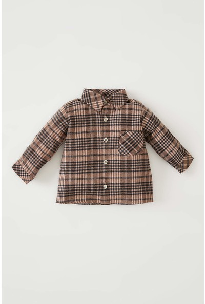DeFacto Erkek Bebek Kareli Gömlek Yaka Uzun Kollu Gömlek W3189A221Wn DeFacto Erkek Bebek Kareli Gömlek Yaka Uzun Kollu Gömlek W3189A221Wn