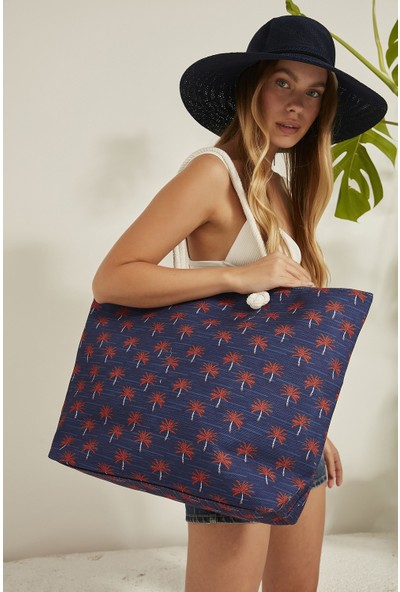 C&city Syt Plaj Çantası Y2670-21 Çok Renkli