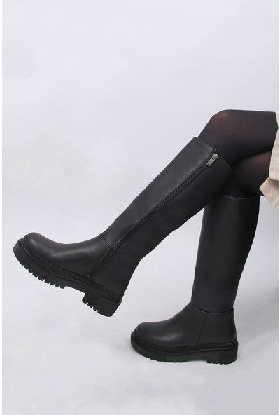 Tripy Kadın Kalın Tabanlı Çizme