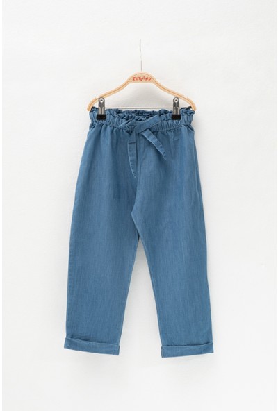 Zeyland Kız Çocuk Beli Lastikli Ince Denim Pantolon (5-12YAŞ) Zeyland Kız Çocuk Beli Lastikli Ince Denim Pantolon (5-12YAŞ)