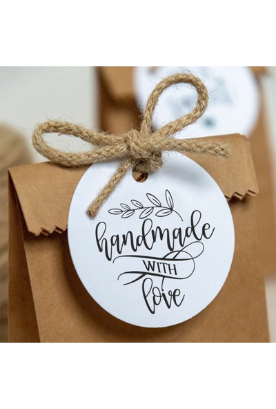 Dekorden Hand Made With Love Etiket 100'lü Dekorden Hand Made With Love Etiket 100'lü