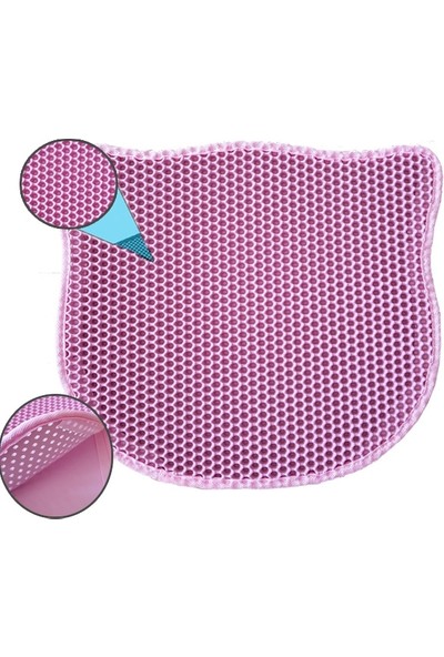 Özömek Prestij Kum Toplayan Elekli Kedi Kum Paspası Pembe 58X67 cm Özömek Prestij Kum Toplayan Elekli Kedi Kum Paspası Pembe 58X67 cm