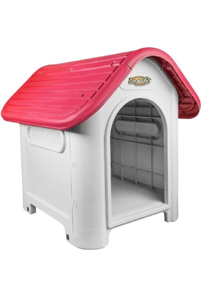 Özömek Prestij 201895-DOGLIFE Ravello Plastik Köpek Kulübesi Kapılı 75X60X66cm