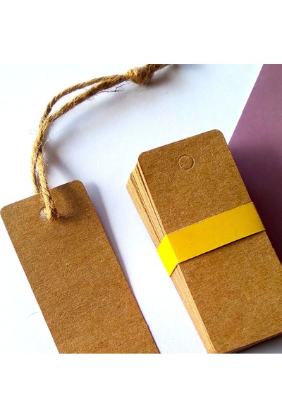 Dekorden Kraft Etiket 3 x 7 cm 100'lü