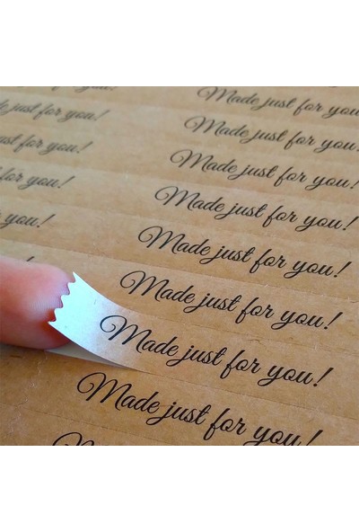 Dekorden Kraft Sticker Made Just For You Etiket 68'li Dekorden Kraft Sticker Made Just For You Etiket 68'li