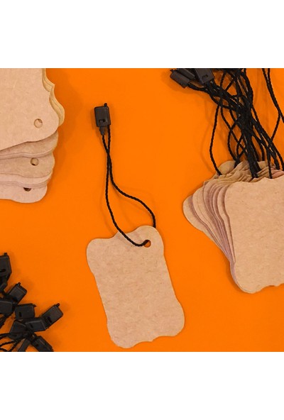 Dekorden Kilitli İpli Kraft Etiket 50'li