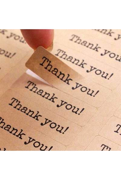 Dekorden Kraft Etiket Thank You 100'lü