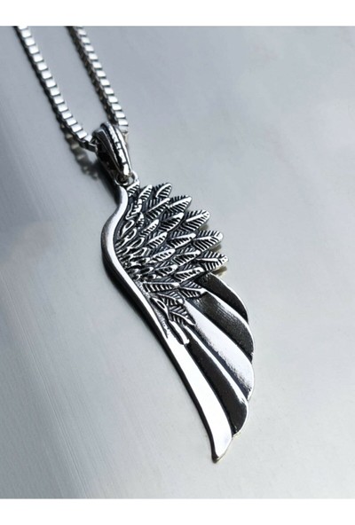 The Collection Kartal Kanat Gümüş Erkek Kolye The Collection Kartal Kanat Gümüş Erkek Kolye