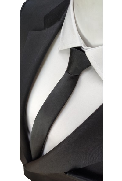 Elegante Cravatte Siyah Extra Slim Kravat Elegante Cravatte Siyah Extra Slim Kravat