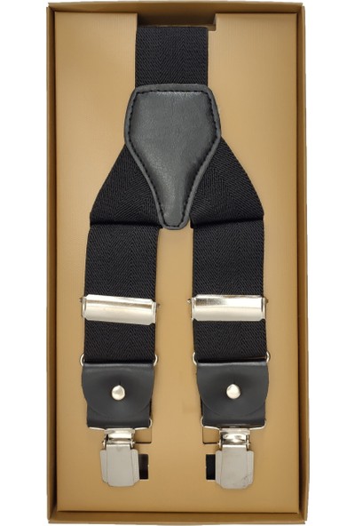 Elegante Cravatte Siyah Renk Lüks Erkek Pantolon Askısı Elegante Cravatte Siyah Renk Lüks Erkek Pantolon Askısı