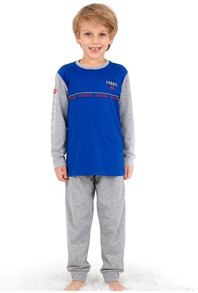 Blackspade 30735 Erkek Çocuk Pijama Takımı - Mavi