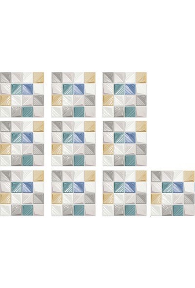 Sheng Store 3D Kristal Su Geçirmez Duvar Stickerı 10'lu (Yurt Dışından)