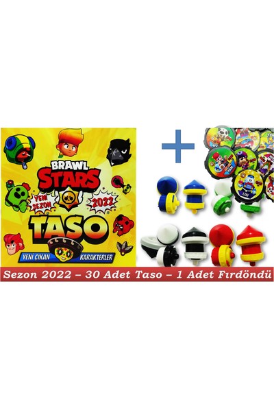 Brawl Stars Taso - 2022 Sezon - 30 Taso 1 Adet Fırdöndü - Kutusuz Brawl Stars Taso - 2022 Sezon - 30 Taso 1 Adet Fırdöndü - Kutusuz