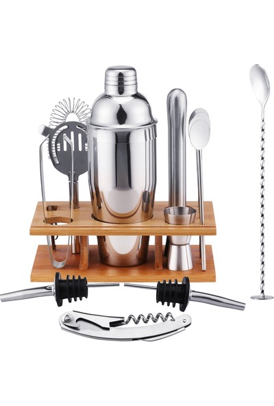 Lixada Ev Bar Kullanımı Için 14PCS Kokteyl Seti Boston Shaker 750ML (Yurt Dışından) Lixada Ev Bar Kullanımı Için 14PCS Kokteyl Seti Boston Shaker 750ML (Yurt Dışından)