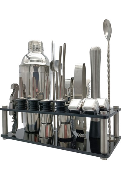 Lixada 23 Adet Kokteyl Seti Boston Shaker Mikser Paslanmaz 750ML (Yurt Dışından) Lixada 23 Adet Kokteyl Seti Boston Shaker Mikser Paslanmaz 750ML (Yurt Dışından)