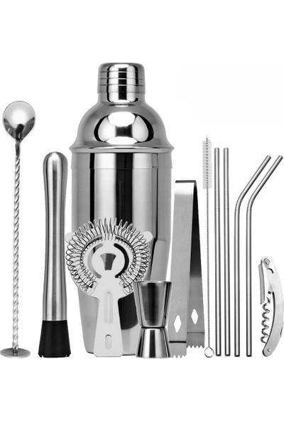 Lixada CG1207 12PCS 304 Paslanmaz Çelik Kokteyl Çalkalayıcı 750ML (Yurt Dışından) Lixada CG1207 12PCS 304 Paslanmaz Çelik Kokteyl Çalkalayıcı 750ML (Yurt Dışından)