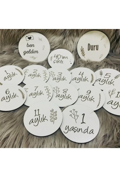 Hediyelza Ahşap Bebek Anı Kartı