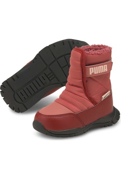Puma Nieve Boot Wtr Ac Ps - Kız Çocuk Bordo Bot - 380745 04