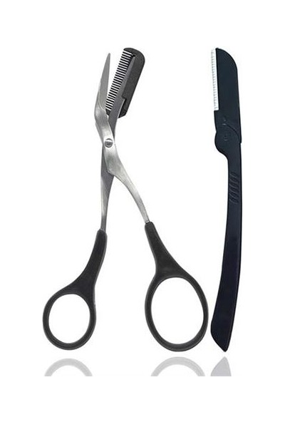 Transformacion Taraklı Kaş Makası ve Kaş Usturası Seti