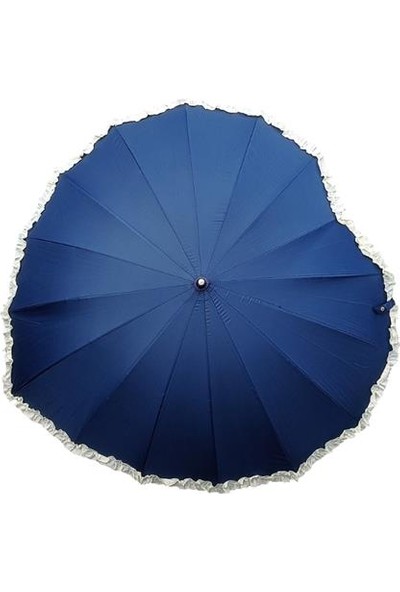 Kaktüs Kedi Kaktüskedi Kalpli Kadın Şemsiyesi Lacivert 715172