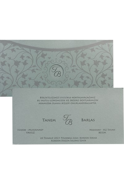 Polen Düğün Davetiyesi Stylish Polen 10228 Polen Düğün Davetiyesi Stylish Polen 10228