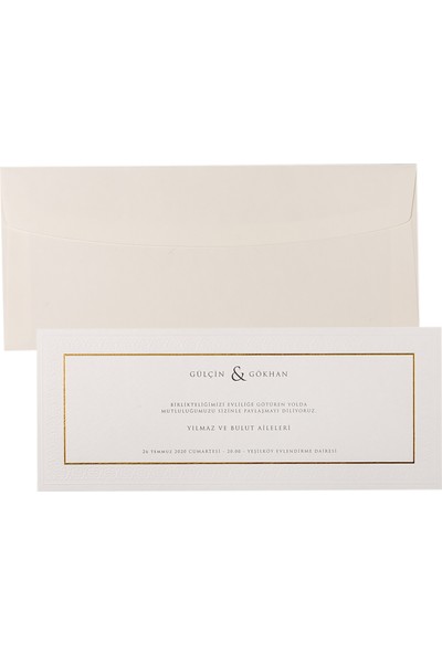 Polen Düğün Davetiyesi Eko Line Polen 22408