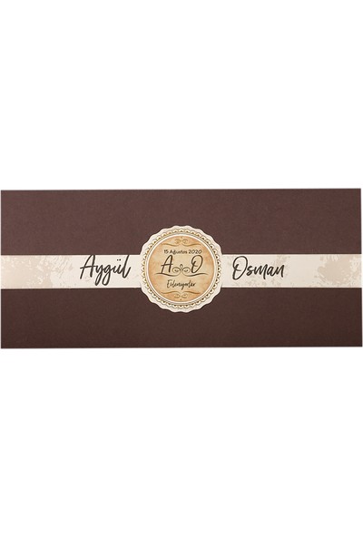 Polen Düğün Davetiyesi Eko Line Polen 22362