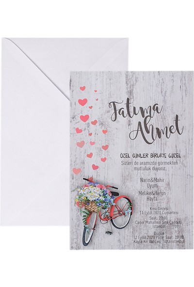 Polen Düğün Davetiyesi Eko Line Polen 22457