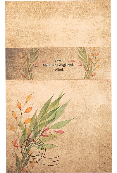 Polen Düğün Davetiyesi Eko Line Polen 22348