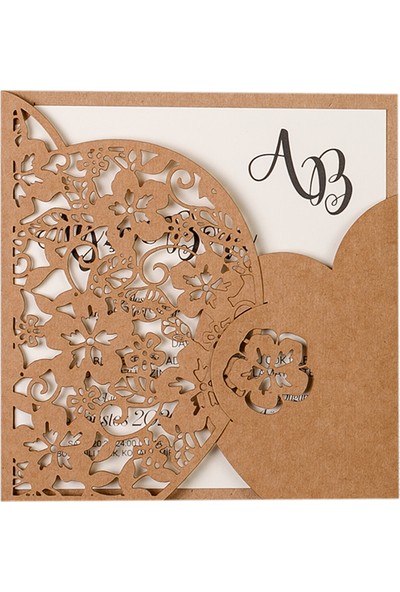 Polen Düğün Davetiyesi Eko Line Polen 22331