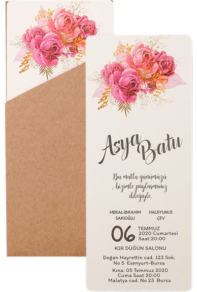 Polen Düğün Davetiyesi Eko Line Polen 22400 Polen Düğün Davetiyesi Eko Line Polen 22400