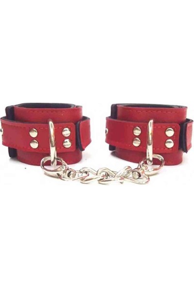 Merry See Fantazi Kırmızı Deri Kelepçe Merry See Fantazi Kırmızı Deri Kelepçe