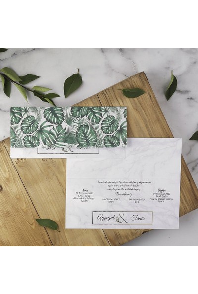 Polen Düğün Davetiyesi Eko Polen Davetiye 40142