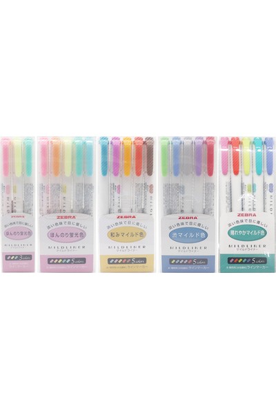 Charge Zebra Mildliner Astar Çift Başlı Vurgulayıcı Kalem Charge Zebra Mildliner Astar Çift Başlı Vurgulayıcı Kalem