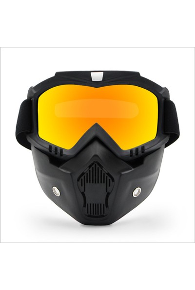 SW Future Ayrılabilir Motosiklet Rüzgar Toz Geçirmez Koruyucu Gözlük/ Açık Yüz Maskesi (Yurt Dışından)