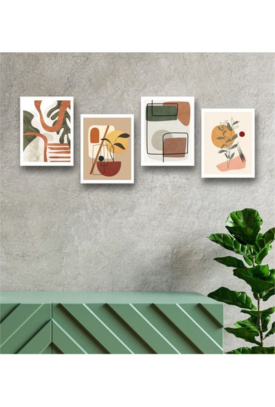 Hediyelza Dekoratif Dört Parça Tablo -