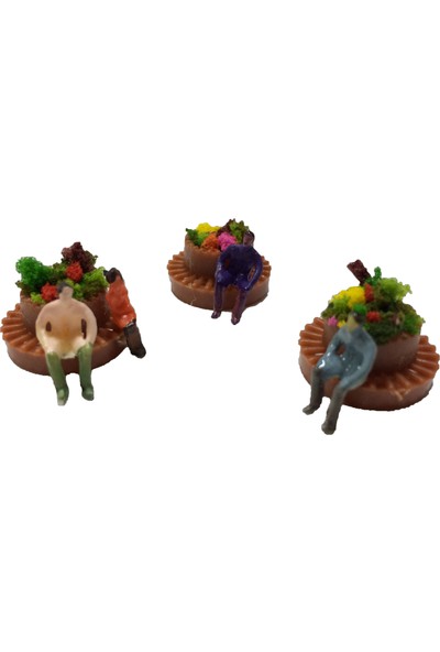 Vox 7'li Maket Peyzaj Bank/saksı Insan 1:100 Ölçek (VX47-100)