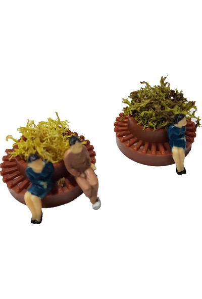 Vox 5'li Maket Peyzaj Bank/saksı Insan 1:50 Ölçek (VX47-50)